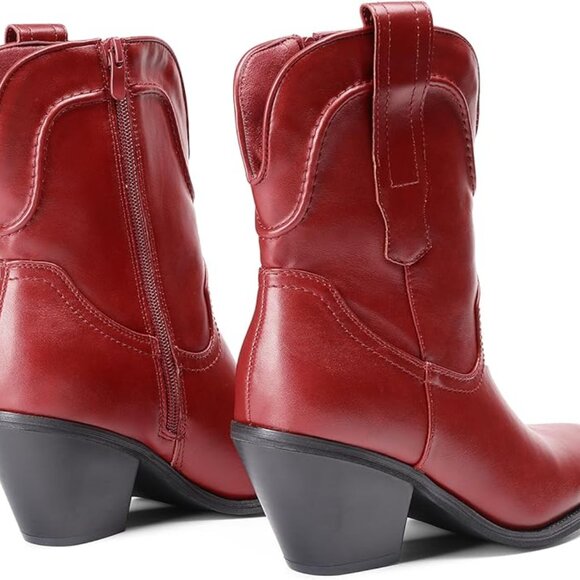Shoes | Womens Cowgirl Wine Boots | Poshmark